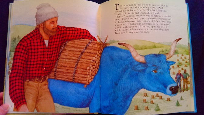 Paul Bunyan and Babe the Blue Ox – Jestress's Forgotten Books and Stories