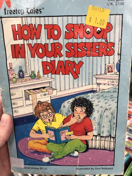 How to Snoop in Your Sister's Diary – Jestress's Forgotten Books and ...
